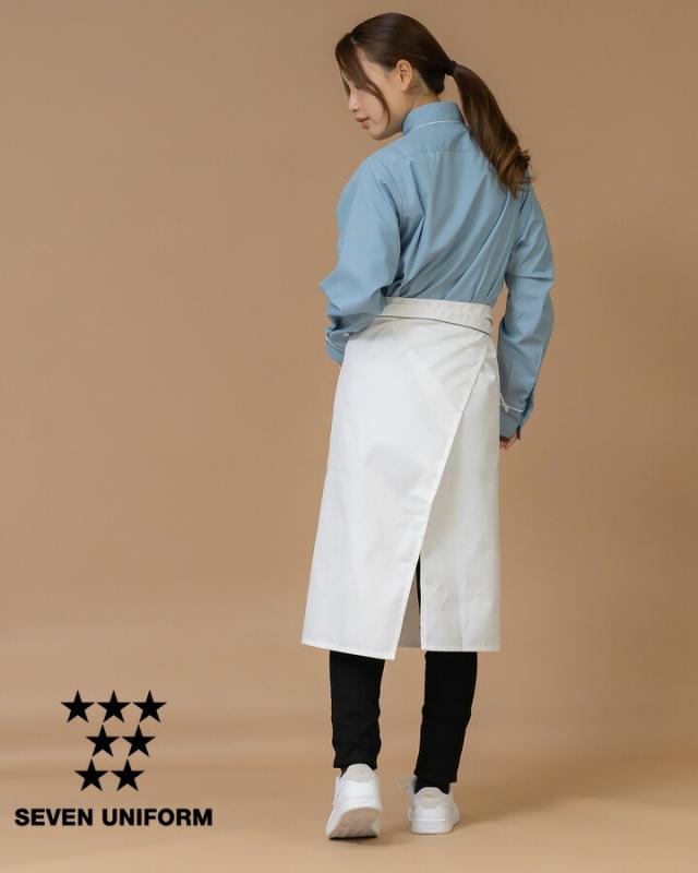 シャツ カフェ 前掛け RH6786 HAKUI セブンユニフォーム メンズ