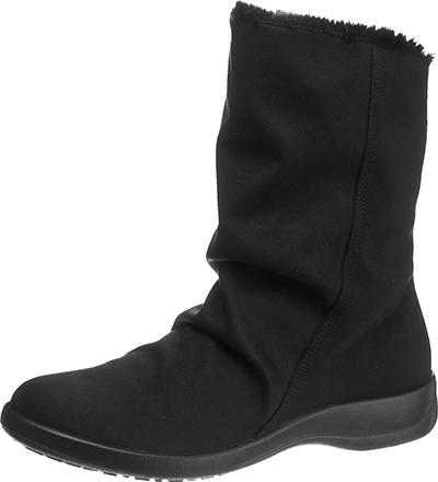 ASAHI アサヒシューズ TDY3998 BKスエード 23 AF39981 BLK | 23cm 靴 シューズ 婦人靴 スエード調 ボア付 ミドルブーツ 全天候対応 雨 雪 晴雨兼用 防水 ベーシック シンプル カジュアル レディース ファッション 超軽量 防寒 防滑 冬靴 おすすめ