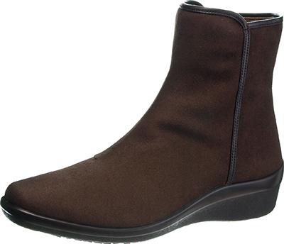 ASAHI アサヒシューズ TDY3999 D-BRスエード 24.5 AF39992 BLK | 24.5cm 靴 シューズ 婦人靴 スエード ショートブーツ ファスナー付き ベーシック シンプル カジュアル レディース ファッション 防寒 防滑 冬靴 通勤 オシャレ おすすめ