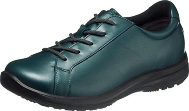 ASAHI アサヒシューズ AMW WK L001 GRメタリツク 22.5 KV30007 | レディースファッション 靴 シューズ おしゃれ 歩きやすい カジュアル 快適 安定感 軽量 衝撃吸収 内側ファスナー インソール シンプル クラシック 幅広 ウォーキング デイリー疲れにくい