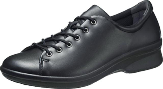 ASAHI アサヒシューズ AMW CC L027 BK 23.5 KV30115 | レディースファッション 靴 シューズ おしゃれ 歩きやすい カジュアル 快適 安定感 軽量 衝撃吸収 内側ファスナー インソール シンプル クラシック 幅広 ウォーキング デイリー疲れにくい