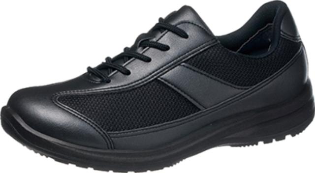 ASAHI アサヒシューズ AMW WK L030 BK 24.5 KV30132 | レディースファッション 靴 シューズ おしゃれ 歩きやすい カジュアル 快適 安定感 軽量 衝撃吸収 内側ファスナー インソール シンプル クラシック 幅広 ウォーキング デイリー疲れにくい