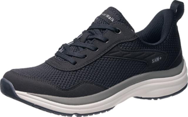 ASAHI アサヒシューズ AMW WK L031 BK 24.5 KV78493 | レディースファッション 靴 シューズ スニーカー 軽量 幅広 夜道 安心 反射付き お出かけ レジャー 旅行 アウトドア ウォーキング 衝撃吸収カップインソール デイリー疲れにくい