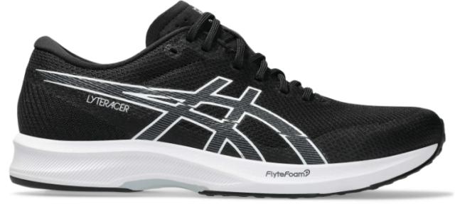 asics アシックス LYTERACER 6 BLACK/WHITE 24 1012B764 1 | スポーツ アウトドア ランニング 靴 快適 軽量 練習 トレーニング ジョギング 競技 陸上 学生 マルチシューズ 運動靴 メンズ 大きめサイズ ローカット