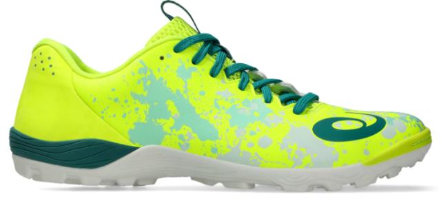 asics アシックス TOQUE 8 TF SAFETY YELLOW/RAINY LAKE 27.5 1113A045 750 | スポーツ ウェア 靴 シューズ グリップ性 フィット性 人工芝 ターフコート 屋外 ローカット 取替式 フットサル サッカー トレーニング 練習