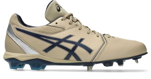 asics アシックス NEOCONNECT WOOD CREPE/MIDNIGHT 24 1123A054 200 | スポーツ ウェア 靴 シューズ スパイクシューズ グリップ力 フィット感 ローカット 人工皮革 野球 ベースボール 練習 メンズ