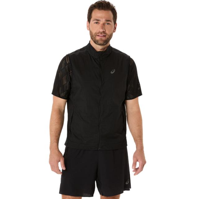 asics アシックス RUN パッカブルランベスト パフォーマンスブラック L 2011C980 1 | スポーツウェア トップス ベスト ジャケット 軽量 ポケット付き ノースリーブ スリーブレス ランニングウェア マラソン トレーニング ランニング