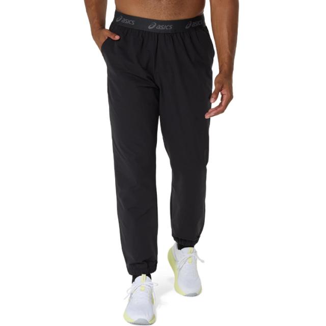 asics アシックス ダブルウィーブパンツ PERFORMANCE BLACK L 2031E907 1 | スポーツ ウェア ボトムス パンツ ズボン ロングパンツ ストレッチ性 伸縮性 ポケット付き 練習 フィットネス トレーニング メンズ