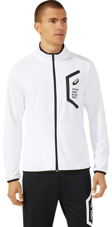 asics アシックス ドライTRスリムジヤケツトRE ブリリアントホワイト L 2031D909 100 | スポーツ スポーツウェア ウェア メンズ UVカット 吸汗 速乾 ストレッチ ゲームウェア ユニフォーム ユニセックス 男女兼用 運動 フィットネス ランニング 練習 ジム