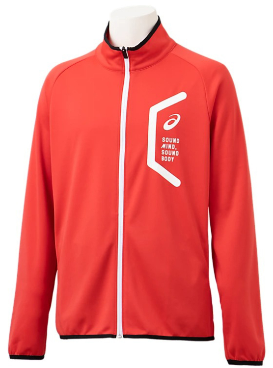asics アシックス ドライTRスリムジヤケツトRE クラシックレッド 3XL 2031D909 600 | スポーツ スポーツウェア ウェア メンズ UVカット 吸汗 速乾 ストレッチ ゲームウェア ユニフォーム ユニセックス 男女兼用 運動 フィットネス ランニング 練習 ジム