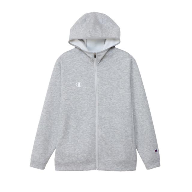 CHAMPION チャンピオン ZIP HOODED SHIRT オックスフォードグレー L C3-BS110 70 | ファッション メンズファッション レディース ユニセックス スウェット フーディー パーカーブルゾン オーバーサイズ ベーシック カジュアル 男性用 女性用 セットアップ スポーツ