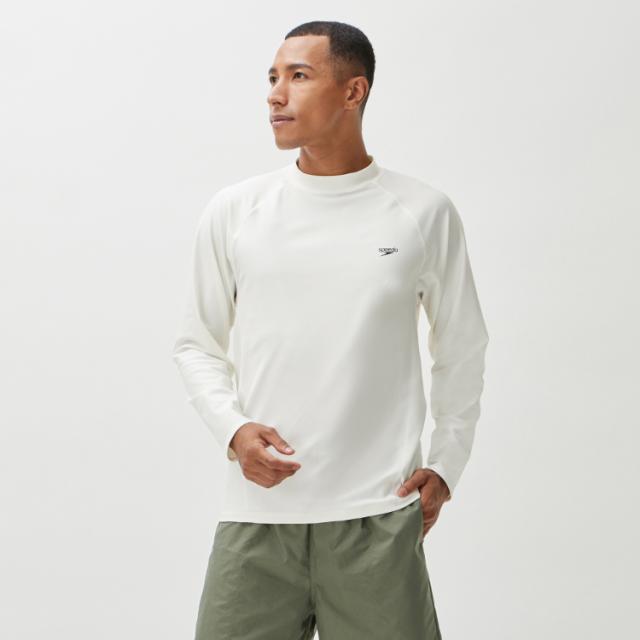 speedo スピード L/S RUSH TEE ホワイト Lサイズ SF72302 W | スポーツ スポーツ用品 水泳 プール 水着 スイムウェア ラッシュガード メンズ 男性 メンズラッシュティー 着心地 ロングタイプ 長袖 ロングスリーブ 多目的用途 UVプロテクト UVカット ホワイト L