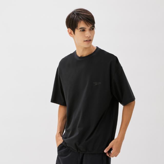 speedo スピード SF RUSH C T ブラック Mサイズ SF72332 K | スポーツ スポーツ用品 服 水着 スイムウェア メンズ 男性 トップス ラッシュガード ラッシュTシャツ 水陸両用ウエア 環境配慮型素材 UVカット タウン アスレジャー 黒 ブラック M おすすめ