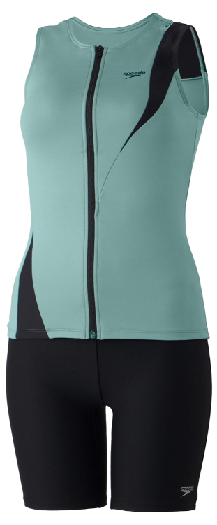 speedo スピード DIAGONA-Z PRO SEPA ストーミーS XO SFW32410 SS | スイムウェア ディースセパレーツ トップス ボトムス 3.5分丈 スタイルアップ UV ストレッチ性 水泳 スイミング プール ヨガ ラン 運動 フィットネス アクアエクササイズ ウエア 水陸両用