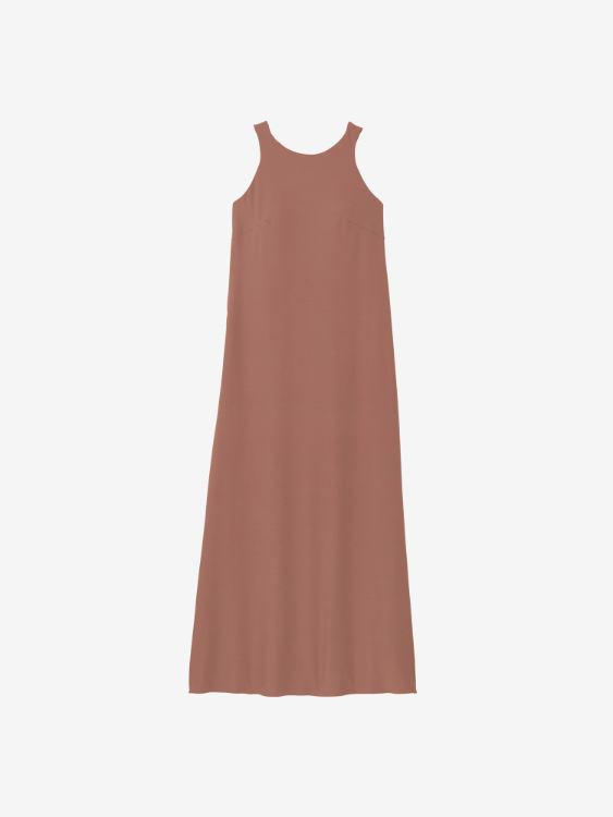 speedo スピード LONG DRESS W CUP アーモンド S SAW62430 AL | スポーツウェア スポーツ ウエア 水泳 スイミング ワンピース 袖なし ノースリーブ スリーブレス フレア 紫外線対策 UVカット ポケット付き アウトドア トレーニング レディース