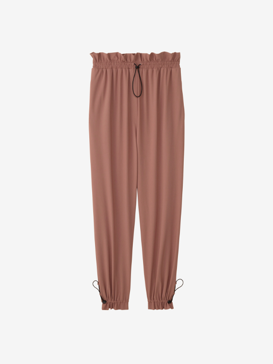 speedo スピード SF GATHER PT アーモンド L SFW92331 AL | スポーツウェア ウエア スポーツ 水泳 スイミング プール 水着 ボトムス パンツ ハイウエスト ワイド ドローコード UVカット 紫外線対策 アウトドア トレーニング レディース 女性