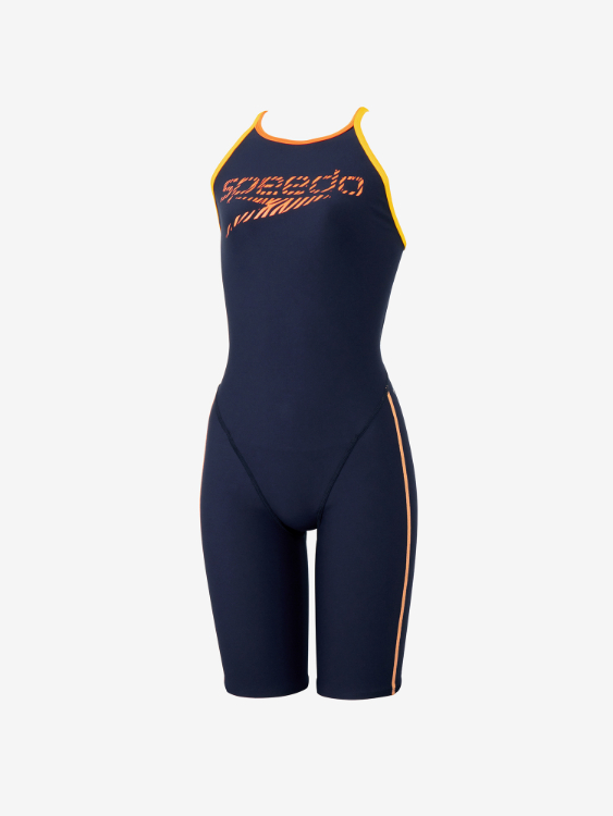speedo スピード ZEBRA STACK T-KNEE ネイビー M STW12450 NO | スポーツウェア ウエア スポーツ 水泳 スイミング プール 水着 ノースリーブ スリーブレス ストレッチ性 伸縮性 オールインワン 練習着 アウトドア トレーニング レディース 女性