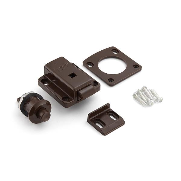 SUGATSUNE スガツネ工業 セーフ ラッチ SL-B211型 安全金具シリーズ ブラウン 140-060-011 SL-B211-BR ...