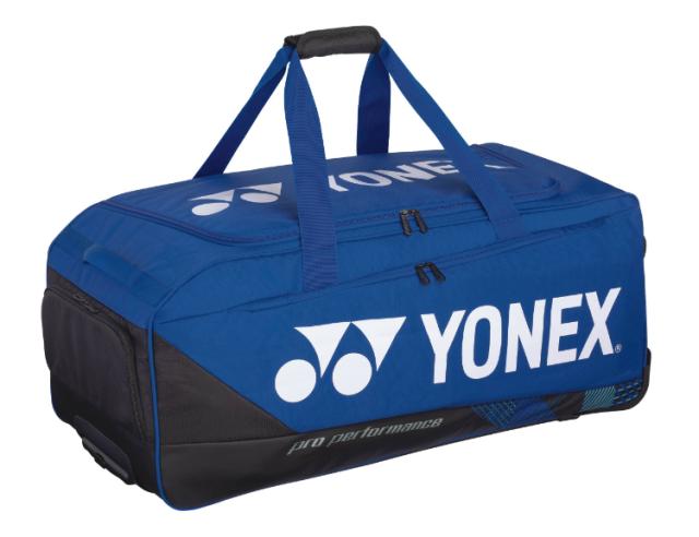 YONEX ヨネックス キャスターバッグ コバルトブルー BAG2400C 60 | キャスターバッグ 鞄 かばん テニス コバルトブルー キャスター付き ラケット入れ 3本収納 運動 練習 試合 部活 スポーツ用品 アクセサリー 小物 ブランドロゴ