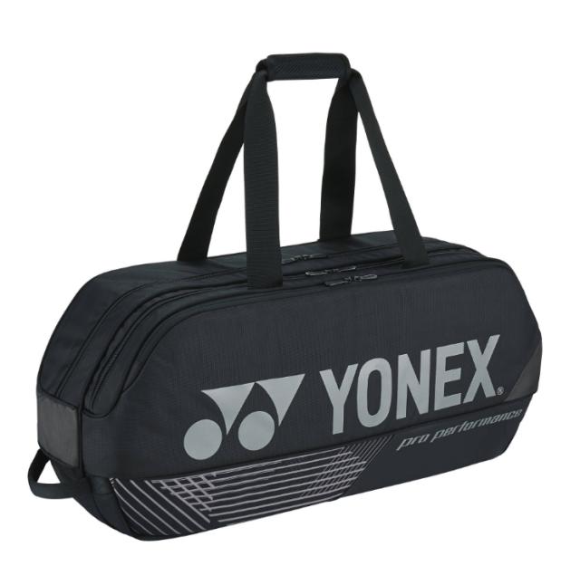 YONEX ヨネックス トーナメントバッグ ブラック BAG2401W 7 | トーナメントバッグ ブラック 鞄 かばん テニス ラケット入れ 2本収納 ポリエステル素材 運動 練習 試合 部活 スポーツ用品 アクセサリー 小物 ブランドロゴ