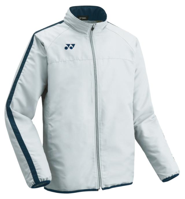 YONEX ヨネックス ユニ裏地付ウォーマージャケット シルバー M FW7001 017 | スポーツウェア ウォーマージャケット ボディケア 裏地付 撥水 制電 反射 ポリエステル テニス サッカー トレーニング 練習 試合 ユニセックス ジュニア キッズ スポーツ アウトドア