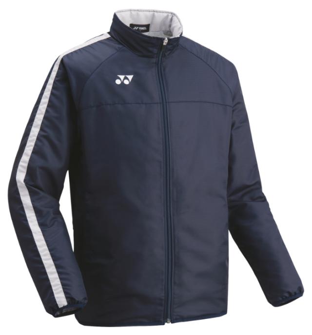 YONEX ヨネックス ユニ裏地付ウォーマージャケット ネイビーブルー O FW7001 019 | スポーツウェア ウォーマージャケット ボディケア 裏地付 撥水 制電 反射 ポリエステル テニス サッカー トレーニング 練習 試合 ユニセックス ジュニア キッズ スポーツ アウトドア