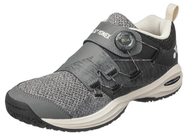 YONEX ヨネックス パワークッションコンフォートWD5AC ブラック/グレー 25 SHTCWD5A 290 | テニス シューズ 長距離 靴 パワークッション フィット 微調節可能ダイヤル 軽量 衝撃吸収反発素材 安定性重視 部活 練習 試合 大会 ゲーム ブランド スポーツ ユニセックス