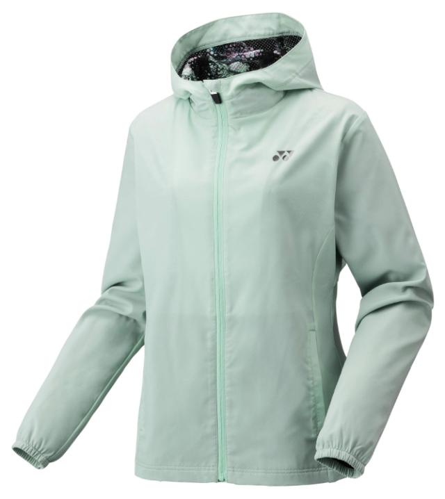 YONEX ヨネックス ウィメンズ裏地付ウォームアップパーカー スモークミント L 57091 647 | スポーツウェア ウエア スポーツ アウター 長袖 ロングスリーブ UVカット 紫外線対策 制電 撥水 はっ水 フルジップ フード付 ウォーミングアップ テニス バドミントン レディース