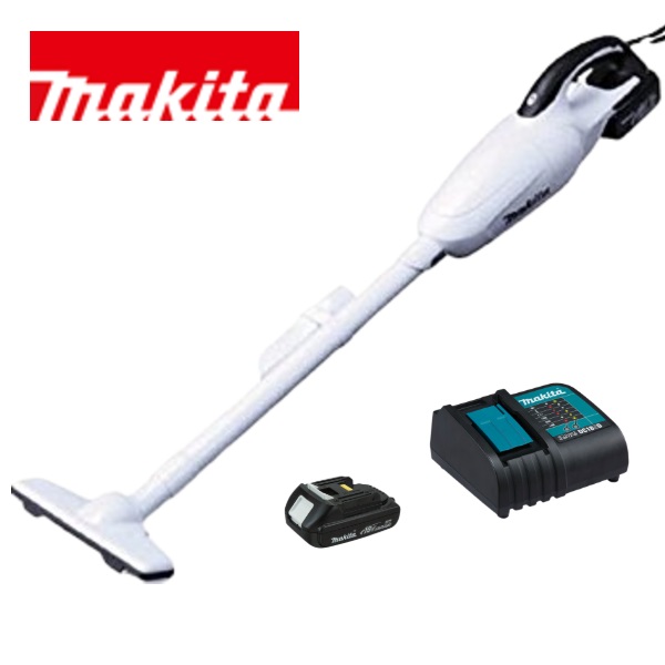 当店だけ！バッテリー充電器も1年保証! マキタ 18V コードレス 掃除機 本体 + 軽量バッテリー + 静音充電器 当店オリジナルセット CL180FDRFW(軽量・静音ver)