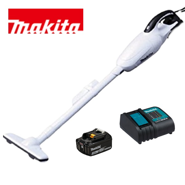 当店だけ！バッテリー充電器も1年保証! マキタ 18V コードレス 掃除機 本体 + バッテリー + 静音充電器 当店オリジナルセット CL180FDRFW(静音ver)