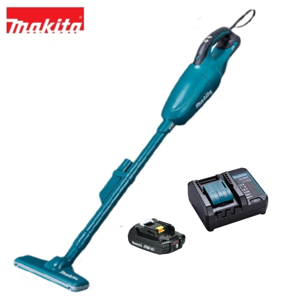 当店だけ！バッテリー充電器も1年保証! マキタ 18V コードレス 掃除機 青 カプセル式 CL181FDZ + 軽量バッテリー BL1820B + コンパクト充電器DC18WC 充電式 クリーナー リチウムイオンバッテリー 当店オリジナルセット CL181FDRF (軽量・コンパクト・静音ver) 【1年保証付】