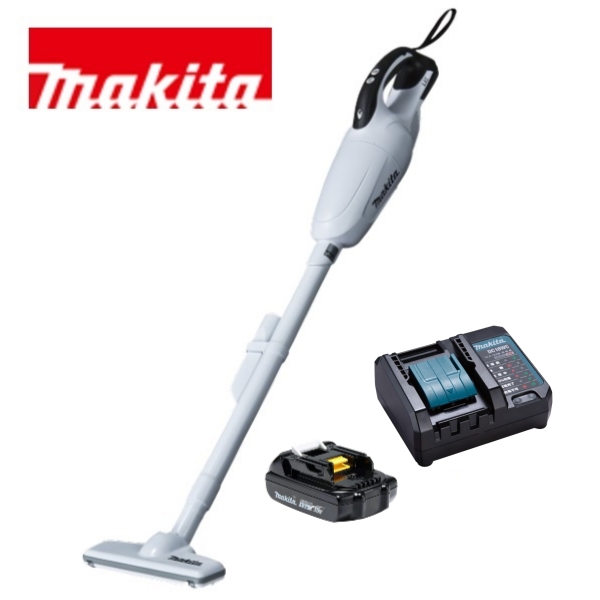 当店だけ！バッテリー充電器も1年保証! マキタ 18V コードレス 掃除機 カプセル式 CL181FDZW + 軽量バッテリー BL1815N + コンパクト充電器DC18WC 充電式 クリーナー リチウムイオンバッテリー 当店オリジナルセット CL181FDRFW (軽量・コンパクト・静音ver)