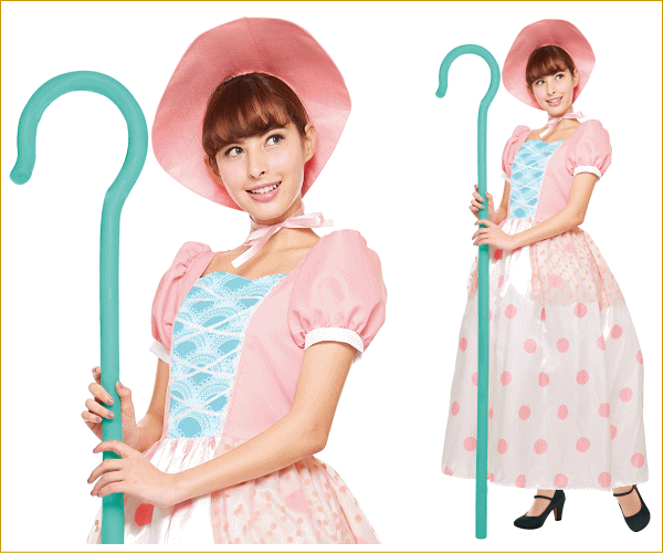 【レディース】大人用ボーピープ【ボーピープ】【トイストーリー】【ピクサー】【ディズニー】【Disney】【ハロウィン】【コスプレ】【・