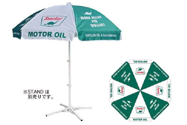 ショSINCLAIR　【アメリカン雑貨】アメリカンパラソル【SINCLAIR】【USA】【アメキャラ】【パラソル】【海】【プール】【屋外】【アウトドア】【日焼け防止】【日焼け対策】【雑貨】【グッズ】【かわいい】