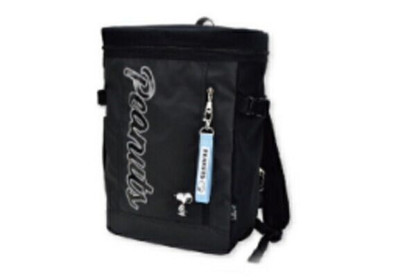 マリSPZ-3534  【スヌーピー】【SNOOPY】スマートボックスリュック【ブラック】【黒】【RE-PET】【ウッドストック】【ピーナッツ】【リュック】【かばん】【カバン】【バッグ】【鞄】【バックパック】【収納】【お出かけ】【アウトドア】【雑貨】【グ