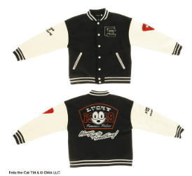 マル4755019700 【送料無料】【フィリックス】スタジャン【L】【 ラッキーキャット】【アメキャラ】【アニメ】【アウター】【ジャンパー】【服】【レディース】【女性】【メンズ】【男性】【ファッション】【雑貨】【グッズ】【かわいい】【TE】