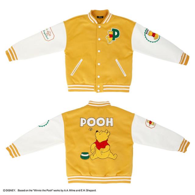 マル2335076900 【送料無料】【ディズニーキャラクター】スタジャン【3L】【マイルドハニー】【くまのプーさん】【アニメ】【映画】【アウター】【ジャンパー】【服】【レディース】【女性】【メンズ】【男性】【ファッション】【雑貨】【グッズ】【かわいい】