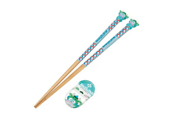 スケ708015 【サンリオキャラクターズ】マスコット付箸・箸置きセット【21cm】【辰】【干支】【ハンギョドン】【おはし】【ハシ】【食器 ...