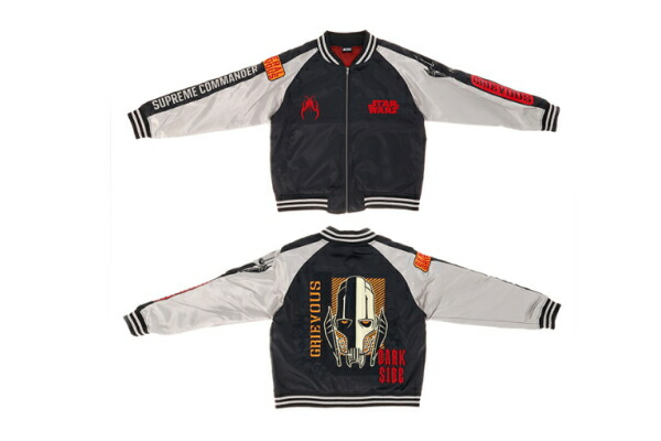 マル2535041300【送料無料】　STAR WARS　スター・ウォーズ　スカジャン3L　シャドウブラック　映画　アウター　ジャンパー　服　メンズ　男性　ファッション　雑貨　グッズ　かわいい　TE