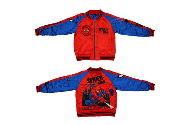 マル2505046900【送料無料】　マーベルキャラクター　スカジャン3L　スパイダーマン　プロテクターニューヨーク　MARVEL　アメコミ　ヒーローズ　アニメ　映画　アウター　ジャンパー　服　メンズ　男性　ファッション　雑貨　グッズ　かわいい　TE