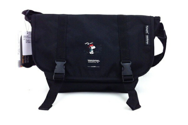 マリYAKSN-073  【ヤックパック】【YAKPAK】【スヌーピー】【SNOOPY】ショルダーバッグ【ブラック】【ピーナッツ】【ウッドストック】【すぬーぴー】【アニメ】【キャラクター】【かばん】【カバン】【鞄】【バッグ】【斜め掛けバッグ】【雑貨】【グッズ】【かわいい】