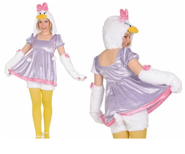 レディ　95R271　アダルト モコモコ デイジーダッグ (Disney)デイジー　ディズニー　仮装　パーティ　あったか素材でモコモコかわいい♪☆AOIコレクションのコス♪コスプレ　衣装　コスチューム　　大