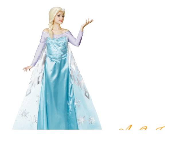 レディ　95R325　エルサアナと雪の女王　仮装　パーティ　プリンセス　Elsa the  Queen of Arendelle　Frozen　ディズニー映画アナと雪の女王　シリーズ エルザ♪☆AOIコレクションのコスプレ♪コスプレ　衣装　コスチューム　大
