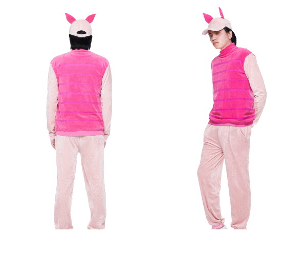 メンズ　ピグレットくまのプーさん　ディズニー　プーさん　映画　ハロウィン　コスプレ　コスチューム　衣装　仮装　かわいい