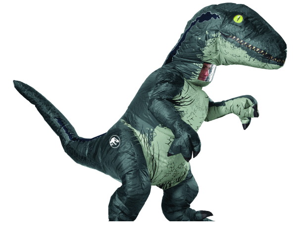 UNISEX　インフレイタブルブルー　ヴェロキラプトル　恐竜　ジュラシック　ハロウィン　コスプレ　コスチューム　衣装　仮装　集団仮装　集団コスプレ　かわいい