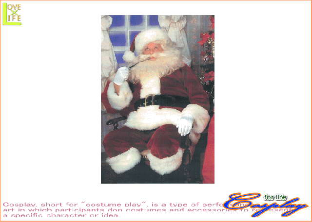 【1 】サンタクロース【サンタ】【仮装】【パーティ】【クリスマス】クリスマスが100倍楽しくなっちゃいます♪☆当店のコスプレシリーズ