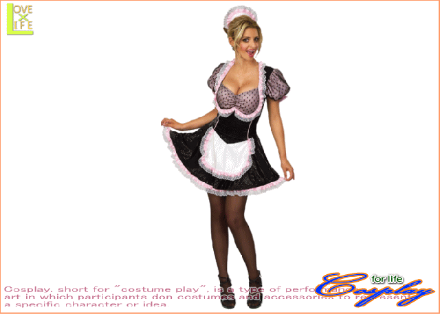 【1 】デラックス フレンチ メイド【メイド】【アメリカ】【セクシー】【仮装】【パーティ】ゴージャスなフランス風!?メイドさんコス♪☆