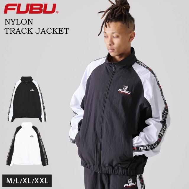 FUBU フブ ジャケット メンズ 長袖 ナイロンジャケット ブルゾン ライトアウター トラックジャケット 春 秋 冬 フルジップ ブランド ロゴ 刺繍 トップス オーバーサイズ XL XXL アメカジ レディース ストリート系 ヒップホップ B系 2025sp outfit