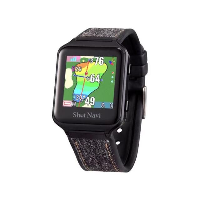 【中古美品】Shot Navi ショットナビ ゴルフウォッチ AIR EX ブラック