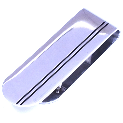 ストライプステンレスマネークリップ サージカルステンレス316L 丈夫で高級感あり ギフト メンズ 大人 お金を挟む お札 財布 おしゃれ スーツに似合う はさむ 誕生日 父の日 お父さん 彼氏 パパ 外国人や男の子に人気　ステンレスアクセサリー